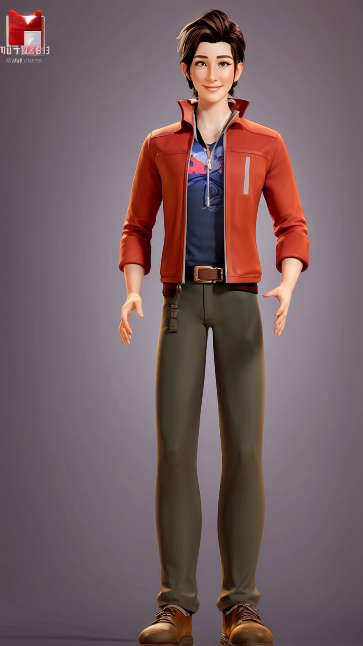 Digital illustration of a avatar portraying a friendly demea... by 강진환 ...