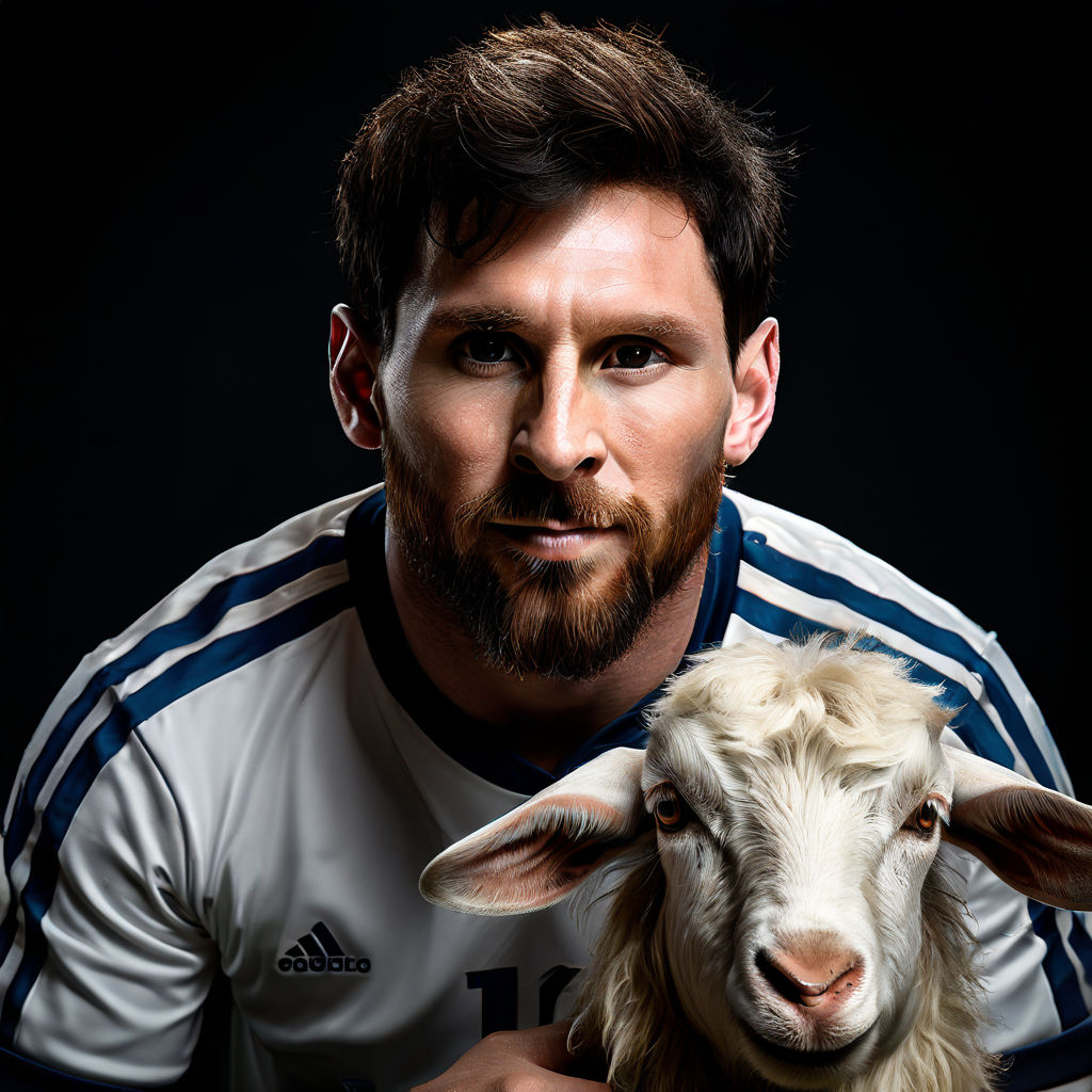 Lionel Messi face with goat body by Narek Baghdasaryan - Playground