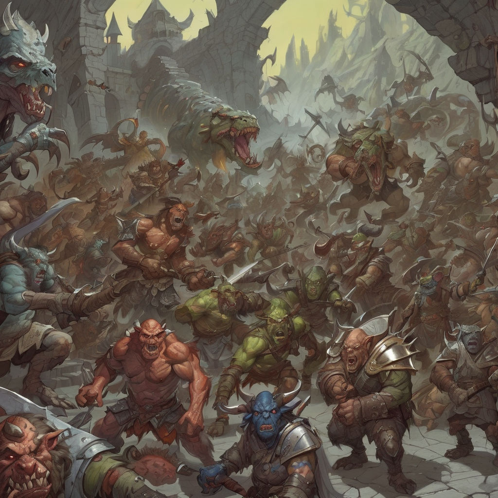 In the Dungeons and Dragons world create an army of monsters... by ...