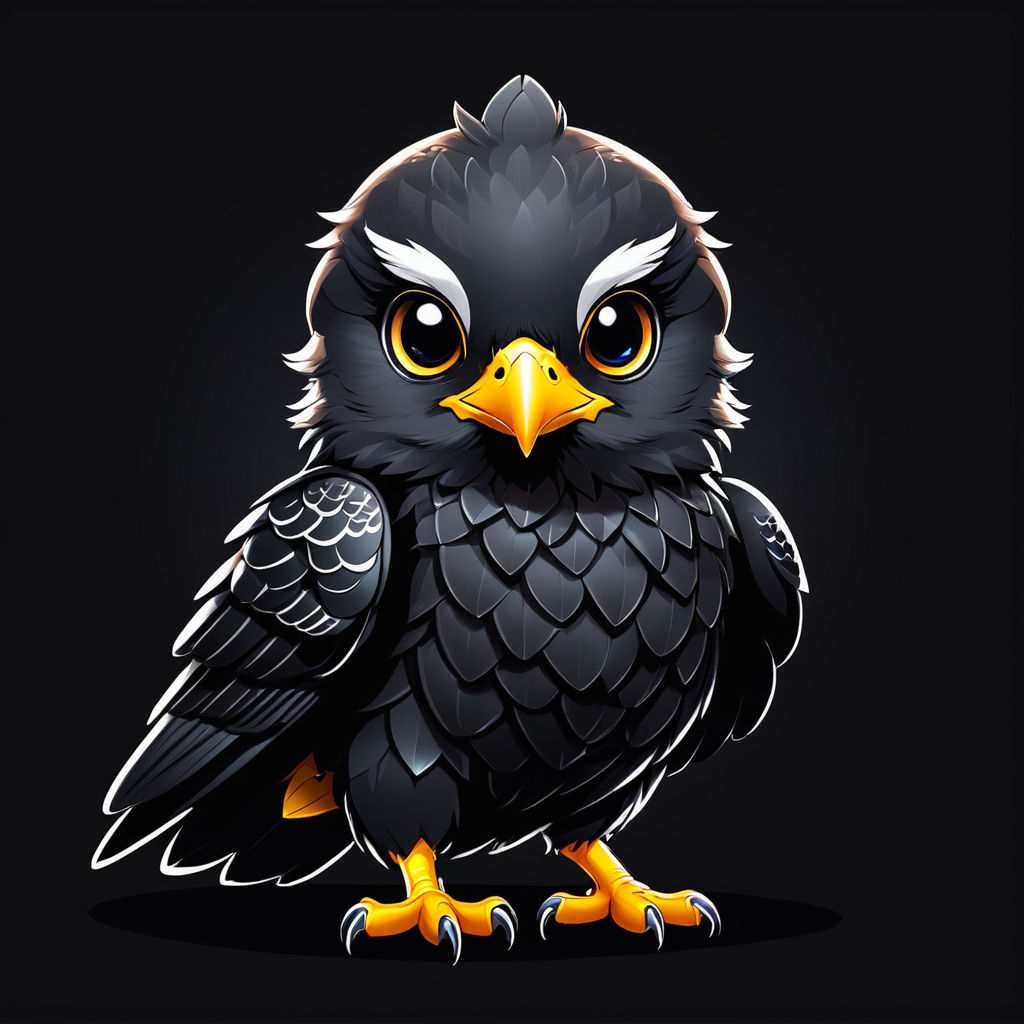 Full body portrait of a cute chibi falcon with cute beautifu... by ...