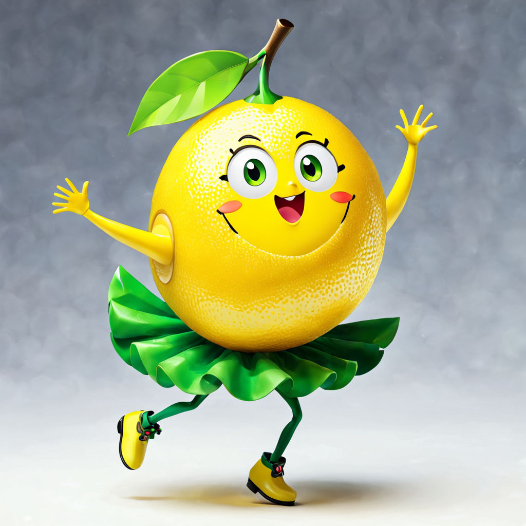 Crazy lemon is dancing by Elena Kondakova - Playground