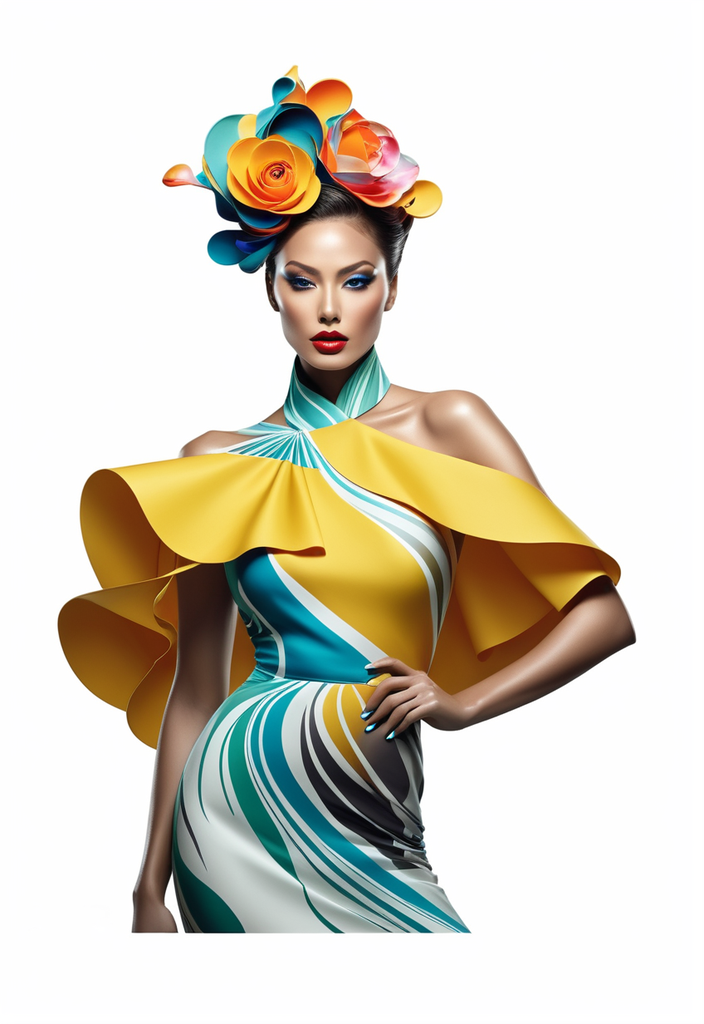 Full-body portrait of a fashion model by Suiza Bella - Playground