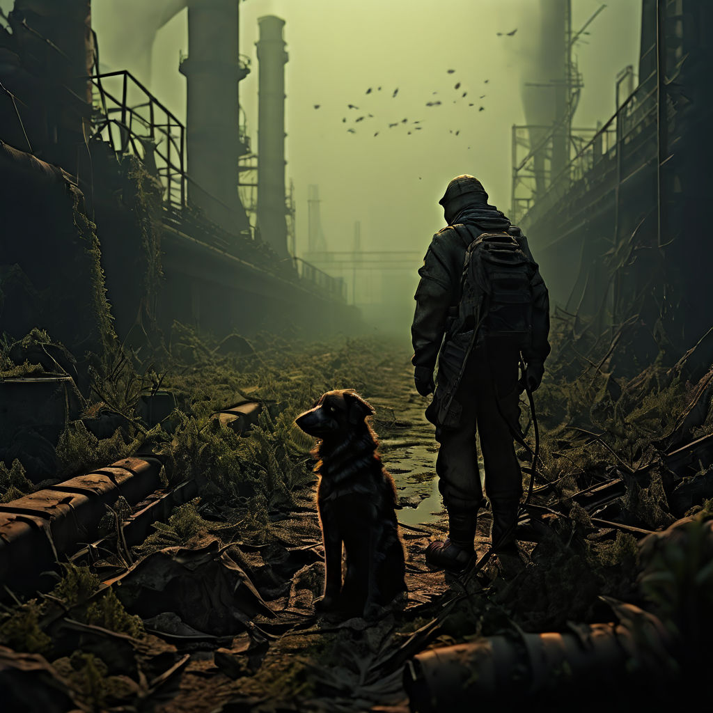 Isometric digital art depicting a marine and his canine comp... by J ...