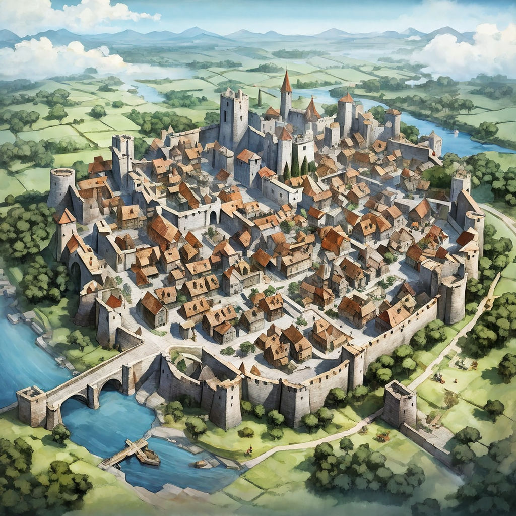 Medieval city map by Костя Елдакаев - Playground