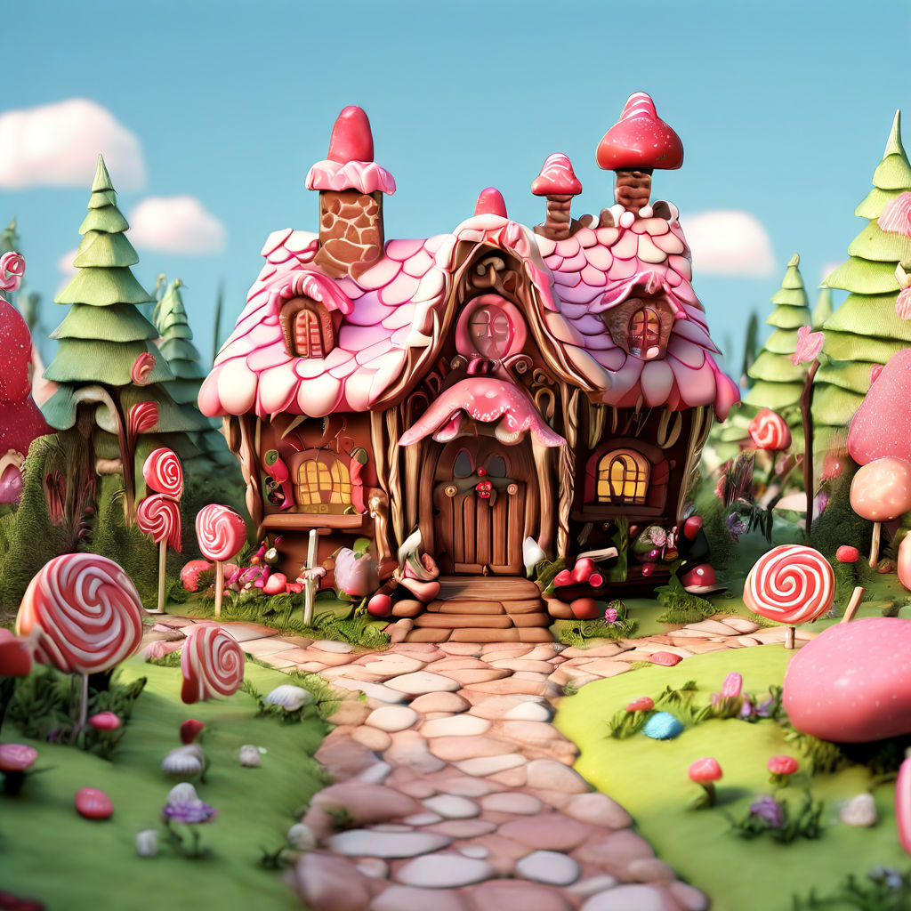 Hansel and gretel candy cottage animation. make it simple by Fatmanur ...