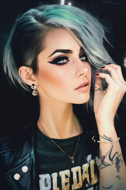 Modern emo woman by Manda - Playground
