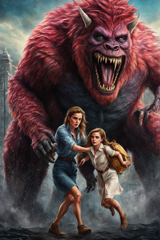 Monster movie poster by John Doe - Playground