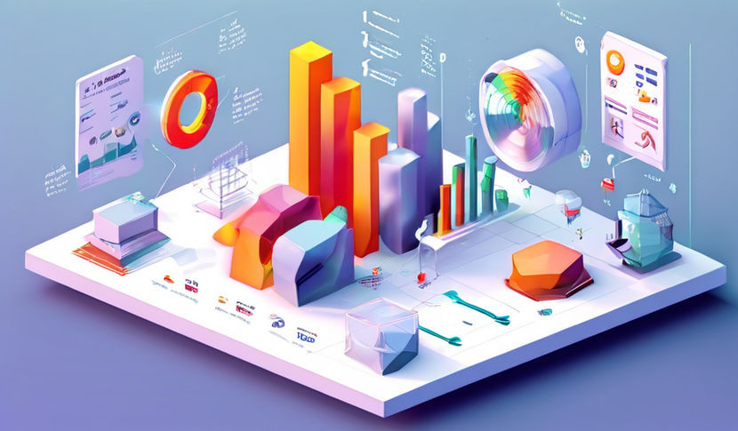 Infographics set with isometric symbols vector illustration. by Serg ...