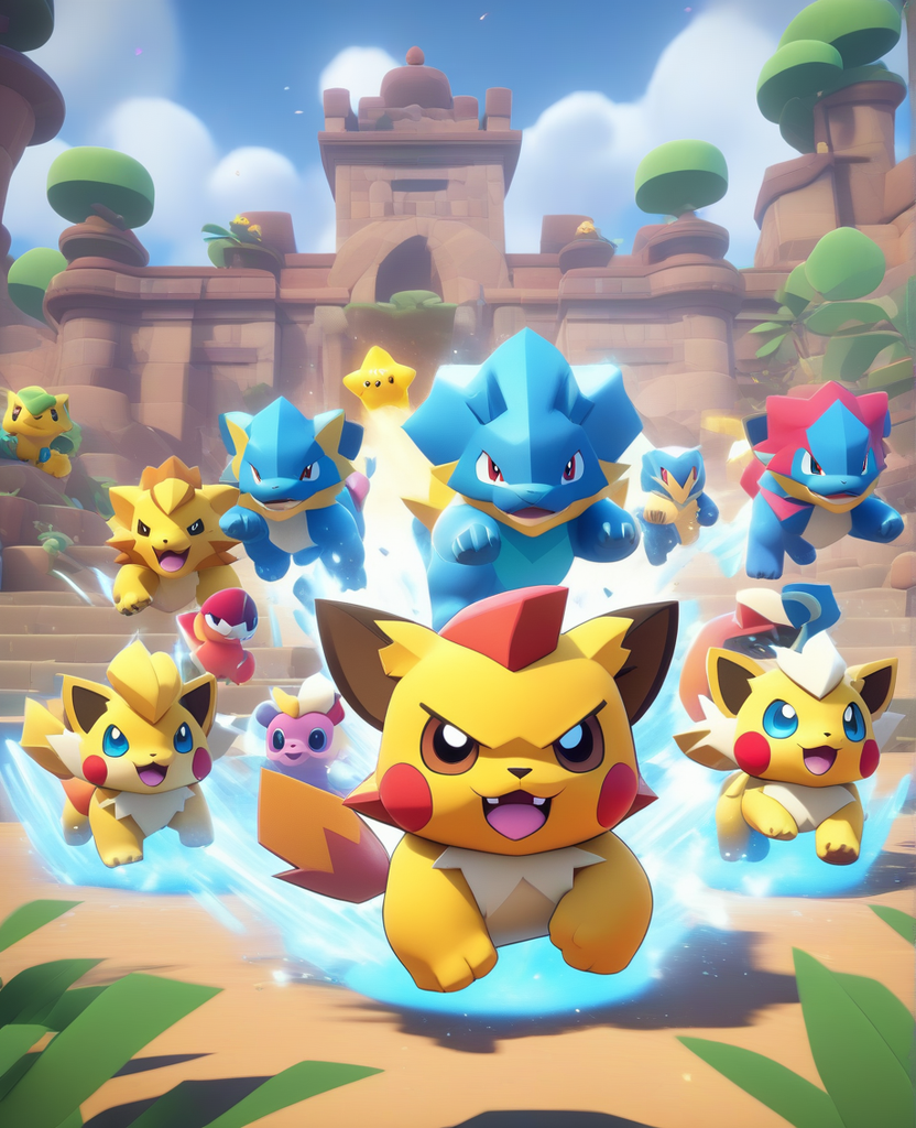 Pokemon lion Kawai brawl stars artstation lowpoly unity cine... by ...