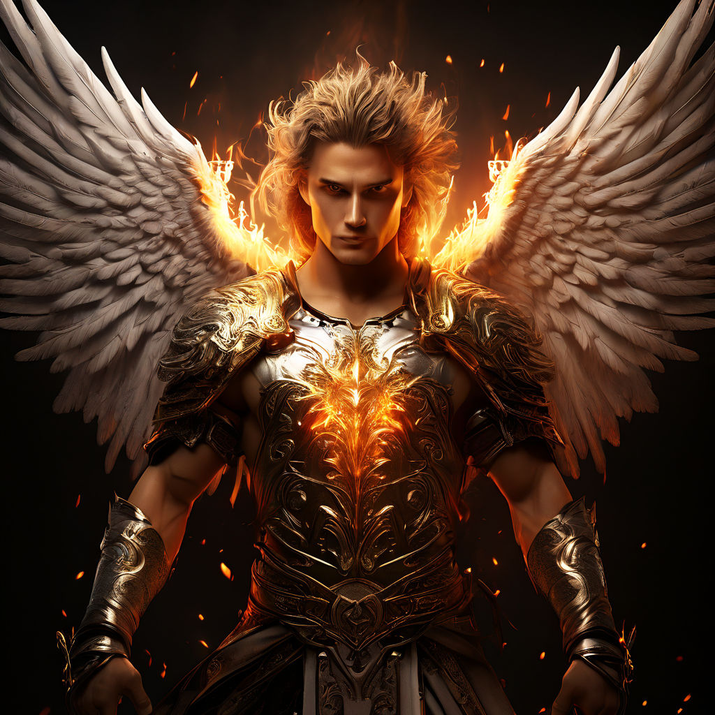 Male Angel Warrior Anime