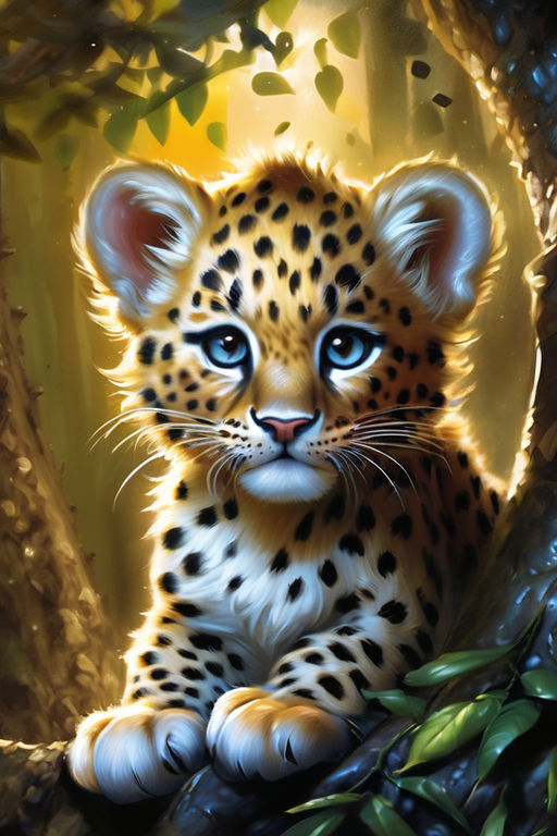 Leopard cub by Yu_ya - Playground