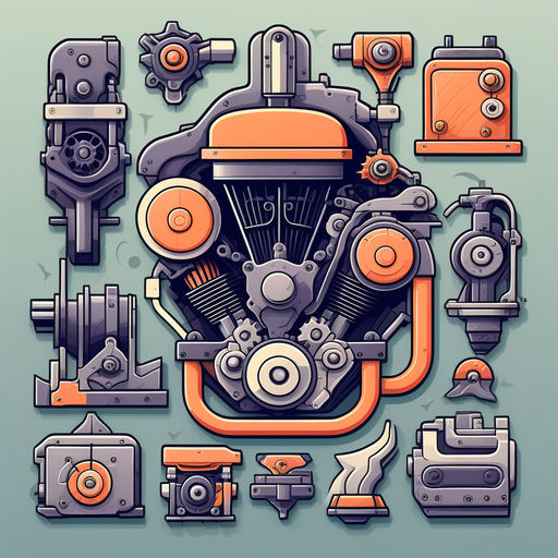 Motor engine parts logo by omar yecid zambrano marentes - Playground