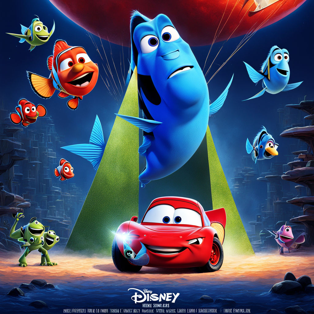 Disney Pixar inspired movie poster by ji nistal - Playground