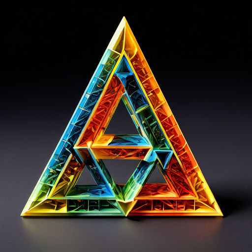 A Penrose triangle consists of three bars by Katja H - Playground