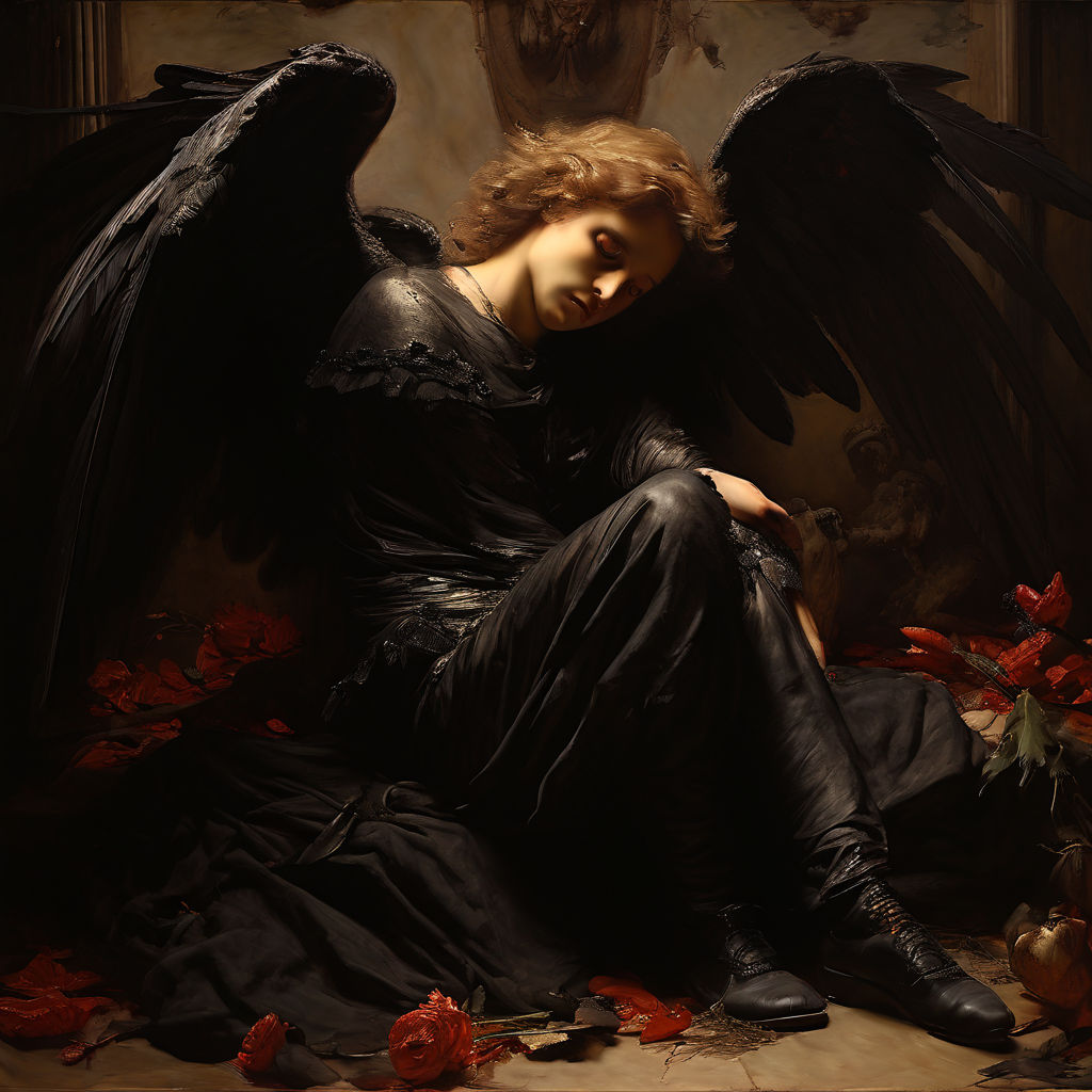 The Dark Painting of Alexander Cabanel - fallen angel by Mateusz Snopek ...