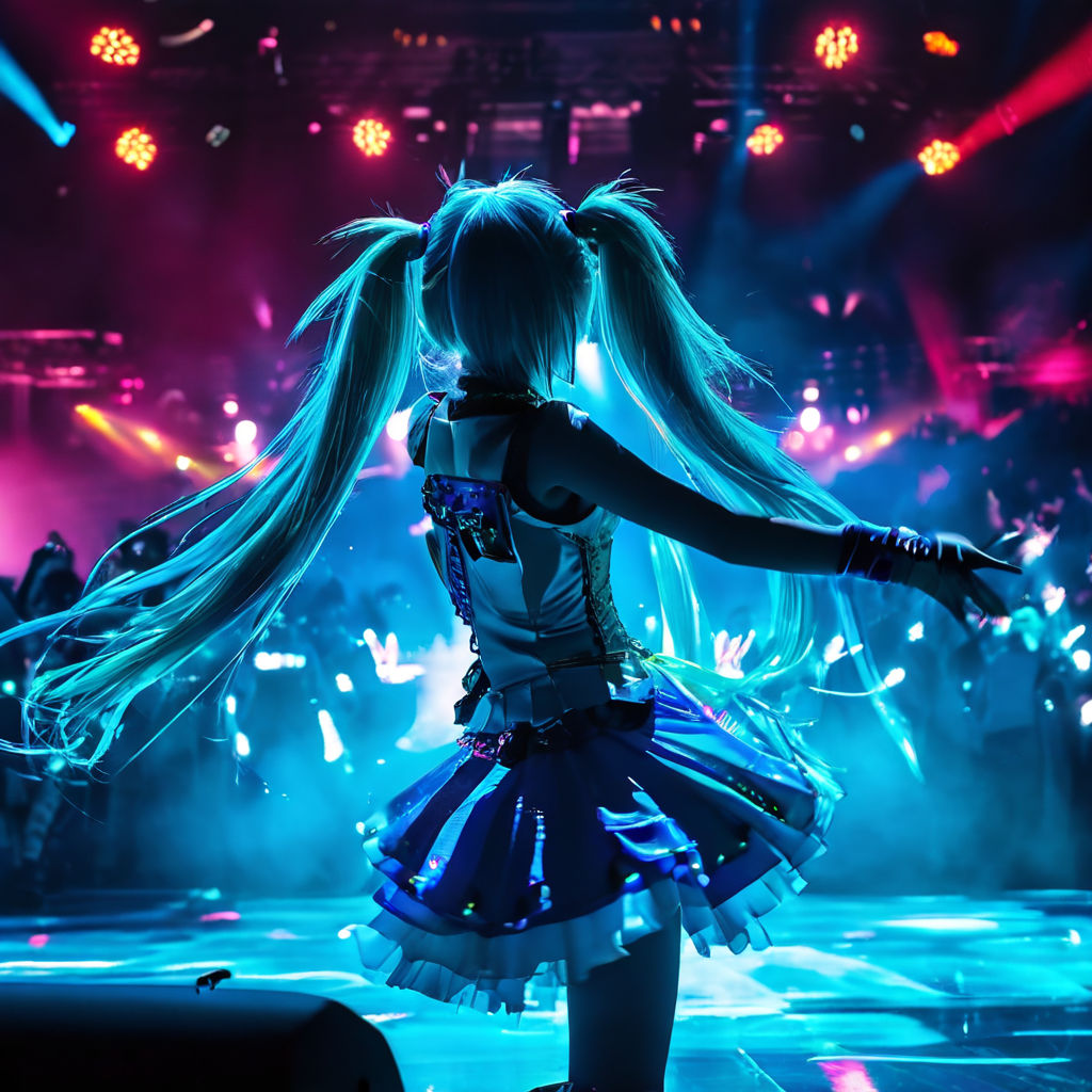 Hatsune Miku performing on stage by LIAO KA WUN廖嘉媛 - Playground