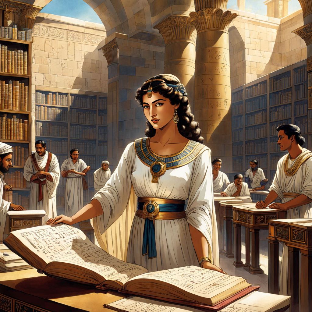 Ancient Egyptian mathematician Hypatia by Federico Bertolli - Playground