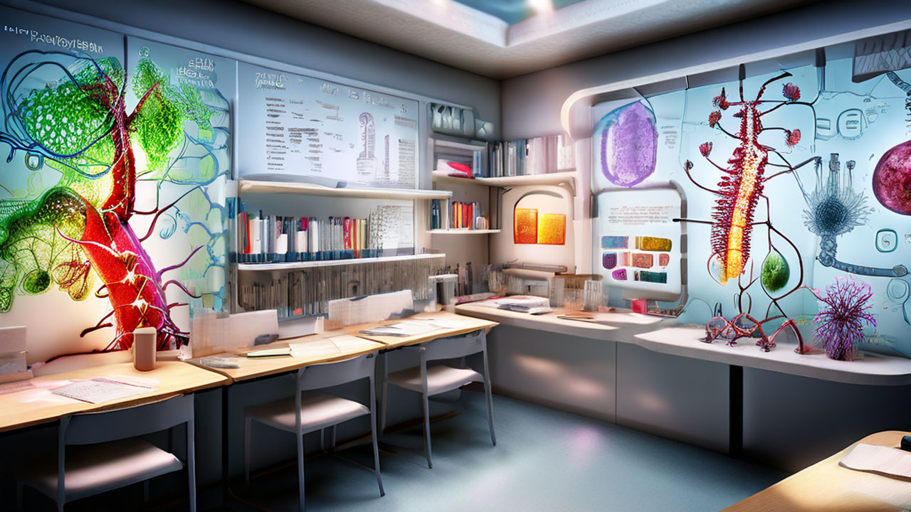 Biology classroom corner captured in a high-resolution photo by Danny ...