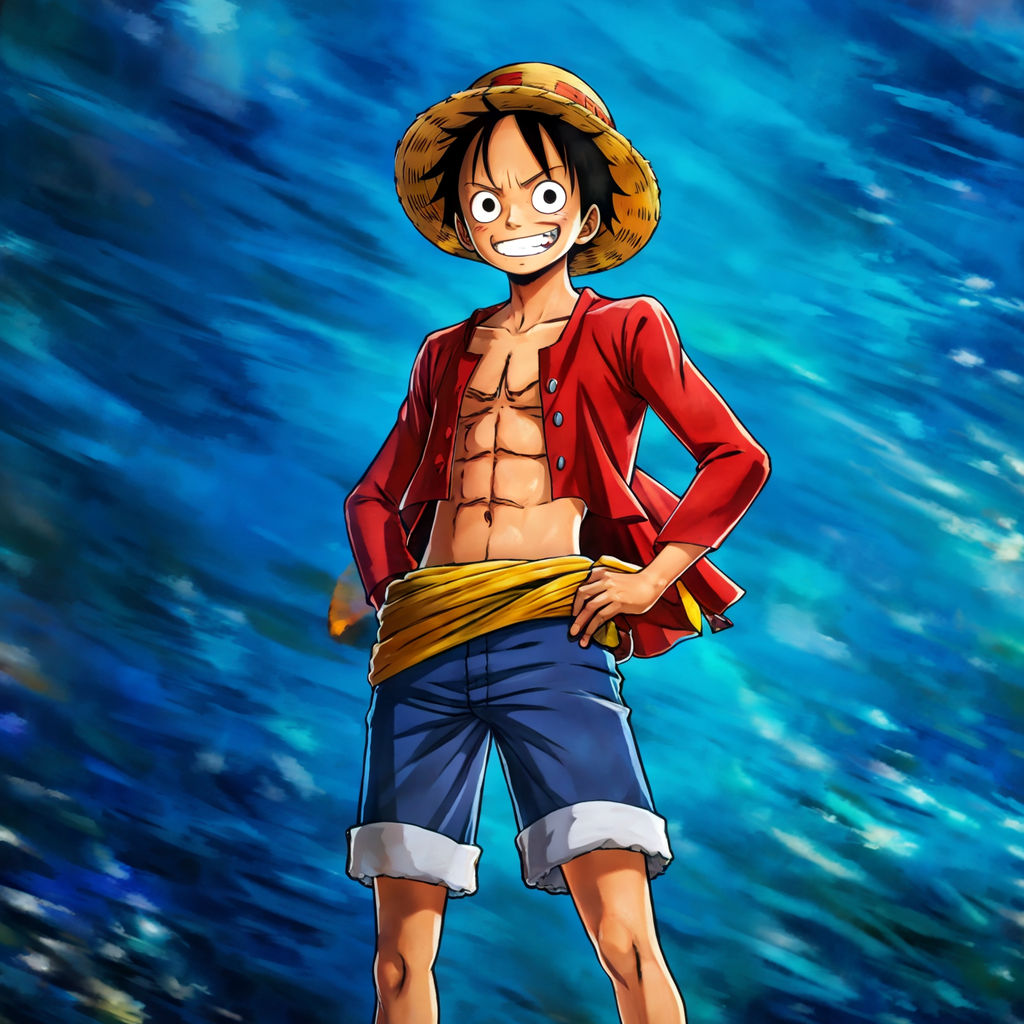 Luffy from One Piece captured full body by Valdeol Vladeol - Playground