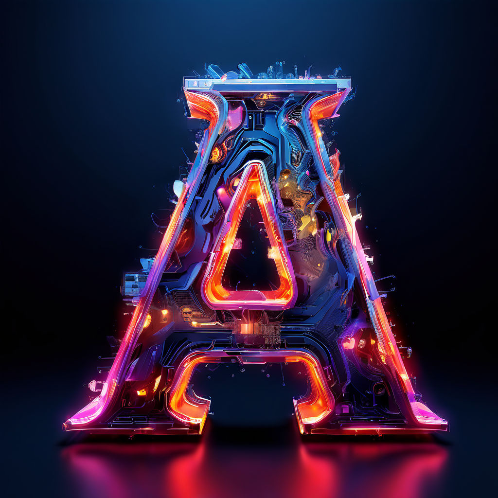 Letter A infused with graphics design elements by Avijit Dalal - Playground