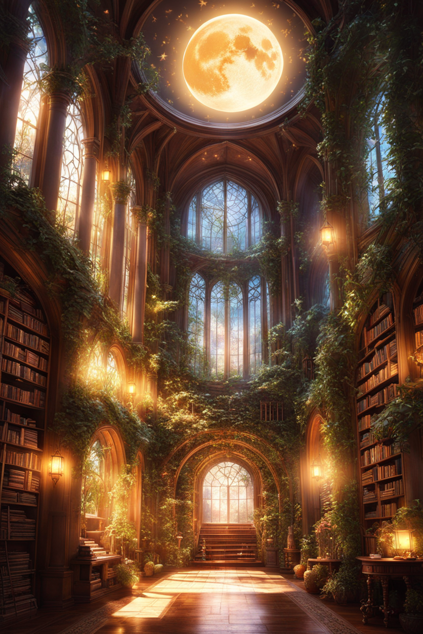 Fantasy-themed library by judy - Playground