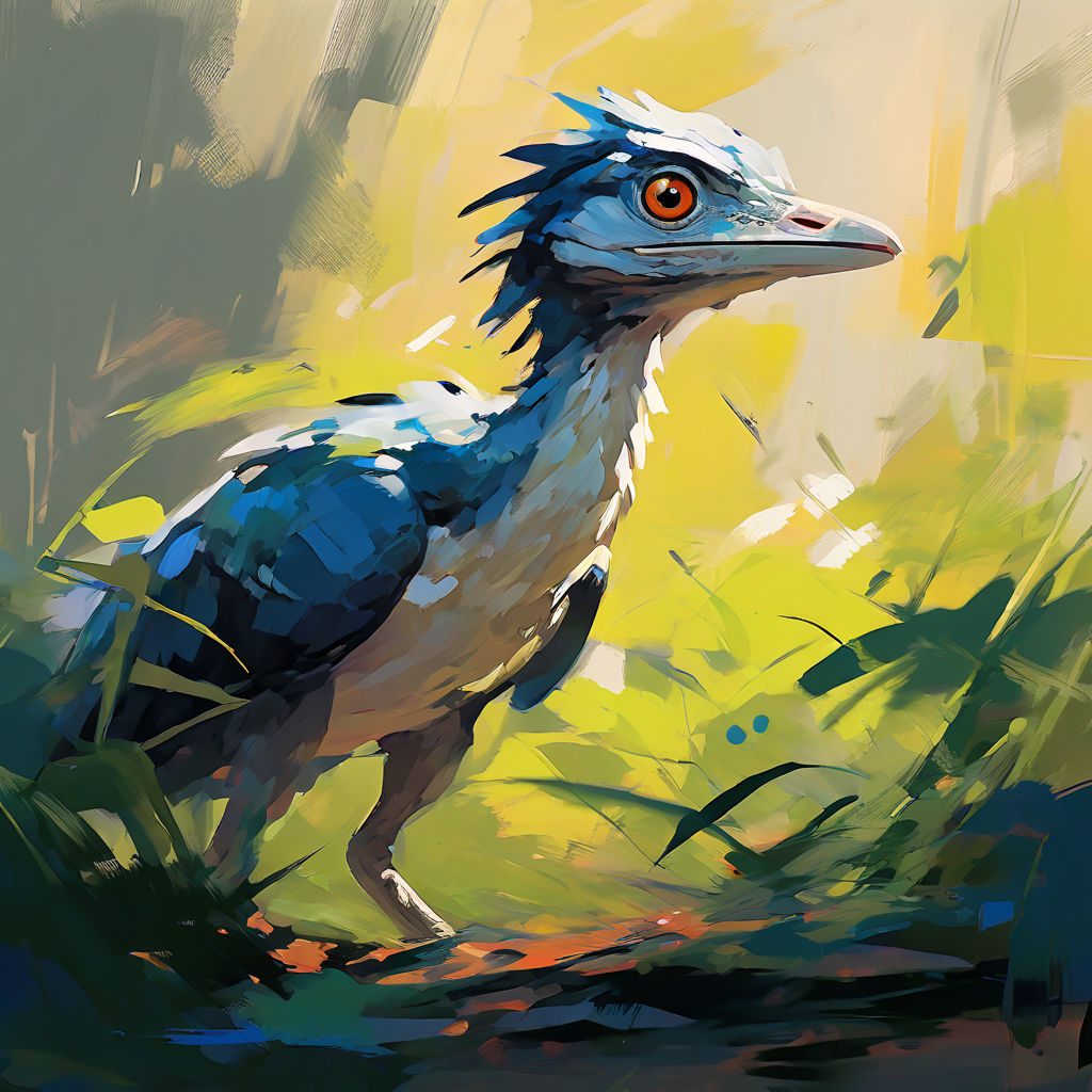 The Troodon is tracking a small animal by 梁鹏程 - Playground