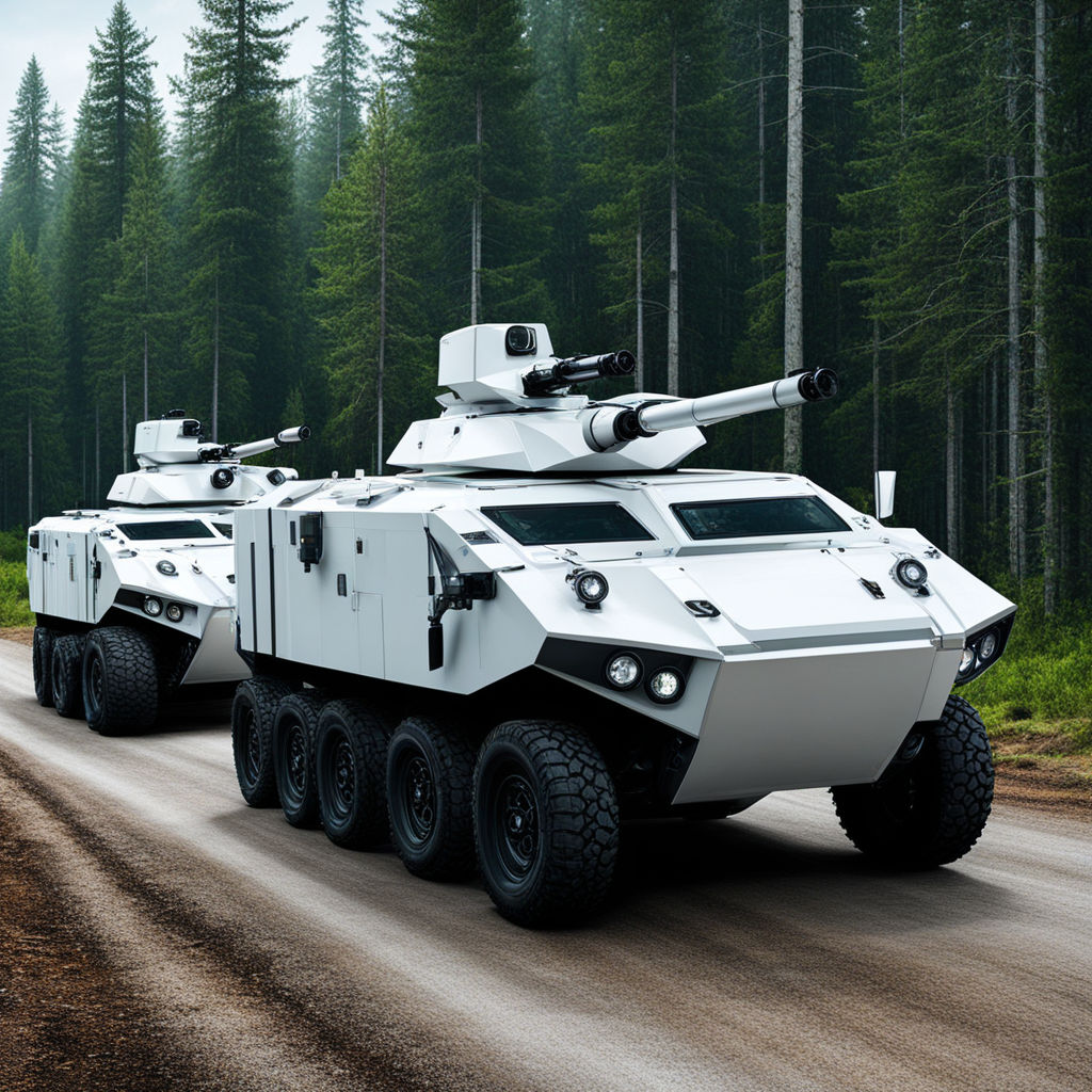 A patrol of armored vehicles by PolarFoG - Playground