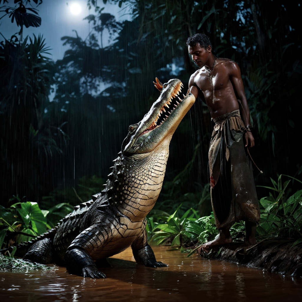 Nighttime in the Amazon rainforest by Fxrgxtten - Playground