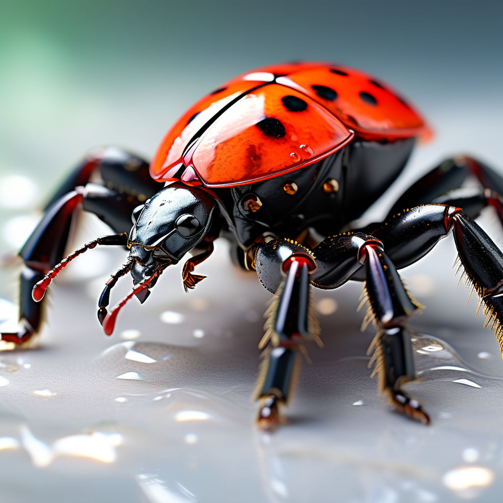 Scorpion kill a ladybug by Black-Requiem - Playground