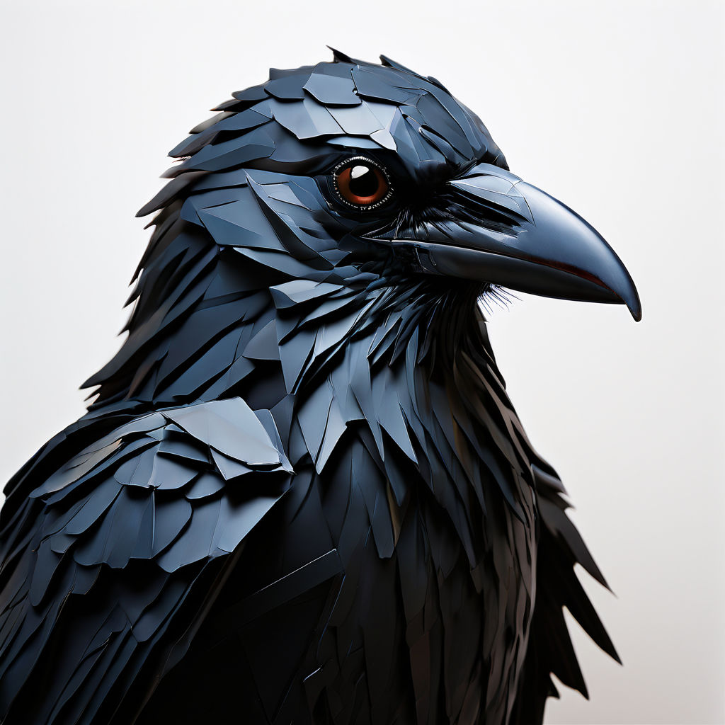 Crow head logo by David Oro - Playground