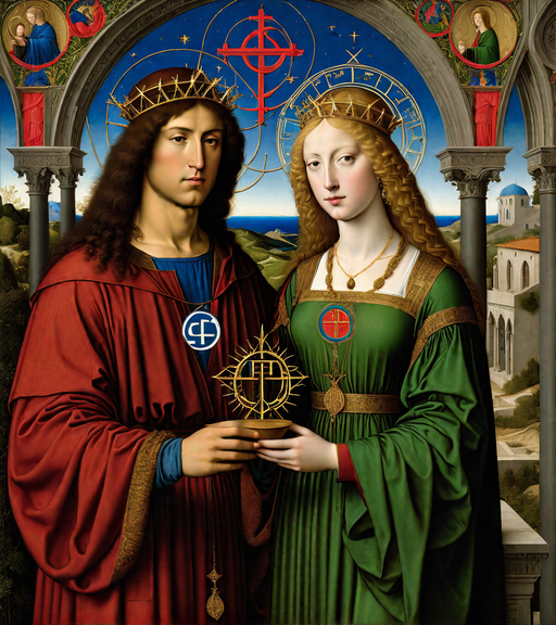 Hugo van der Goes and Jan van Eyck-inspired Sibyls by Lisa Bittinger ...