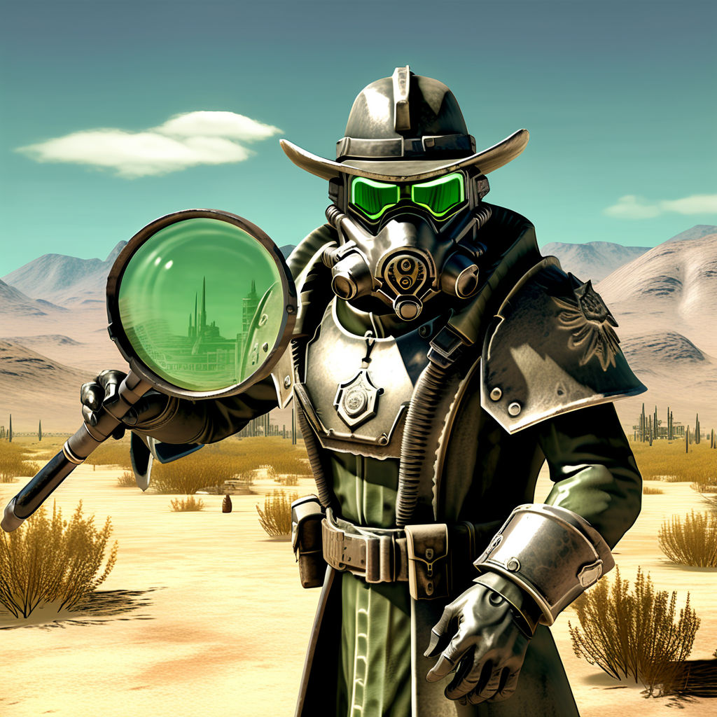 A Lakelurk from Fallout New Vegas holding a magnifying glass by joshua ...