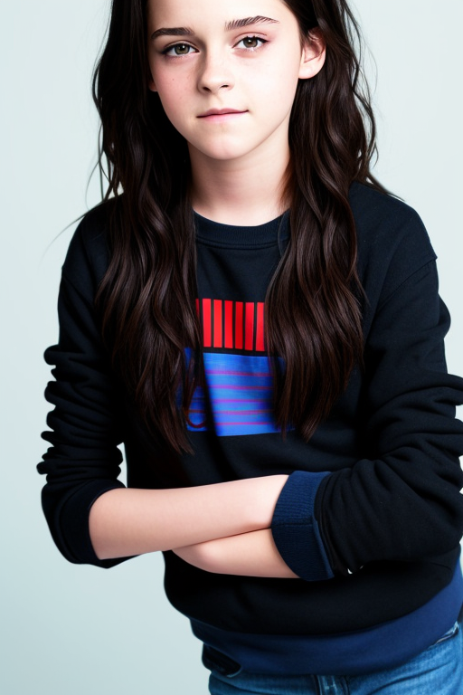 Full body Portrait of a one person who is 13 years old who i... by ...