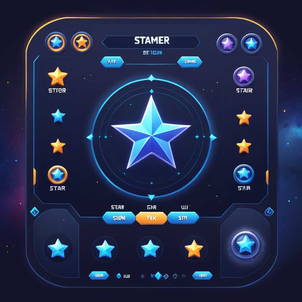 Game ui design Star by Mozlik - Playground