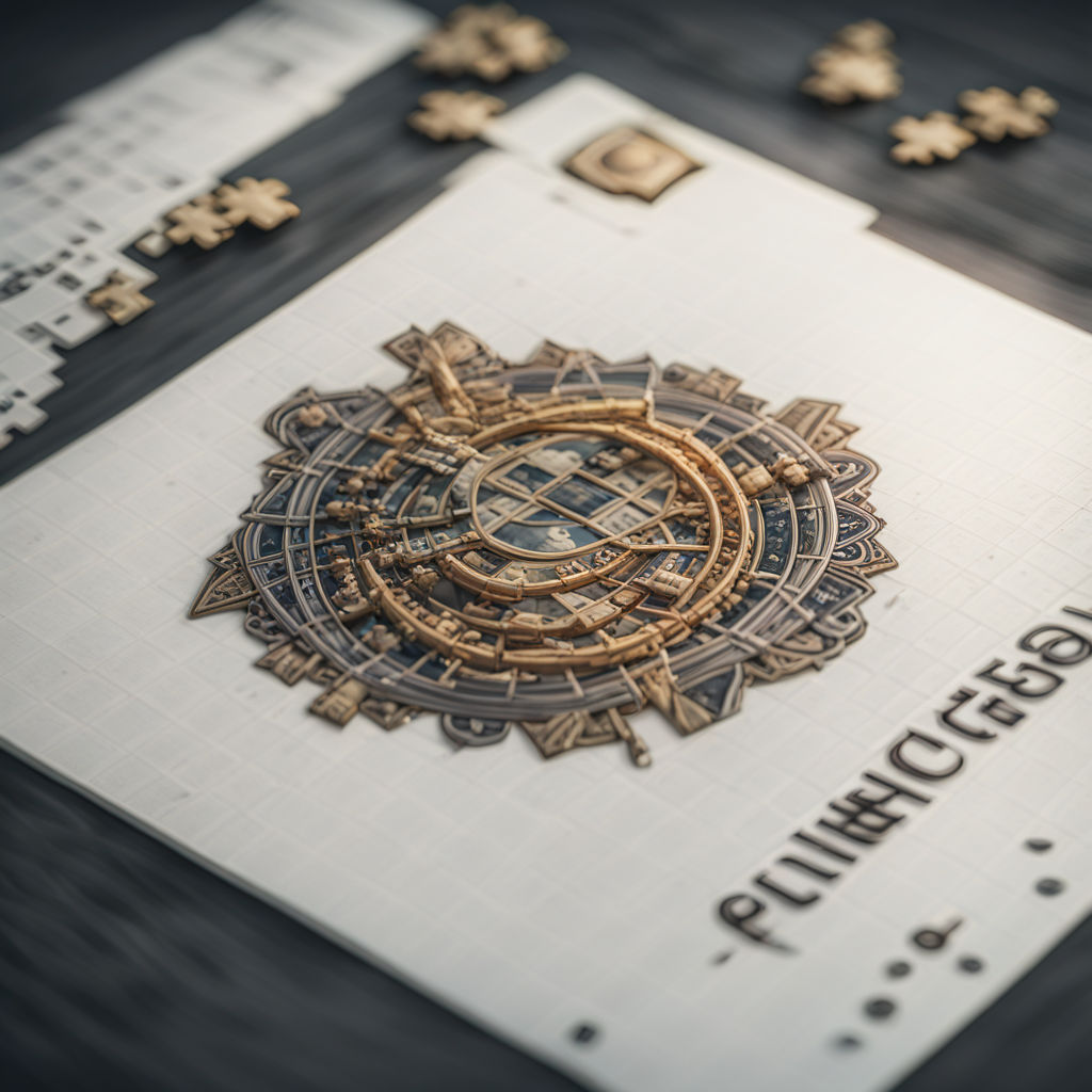 Logo for finance app puzzles themes by Dim - Playground