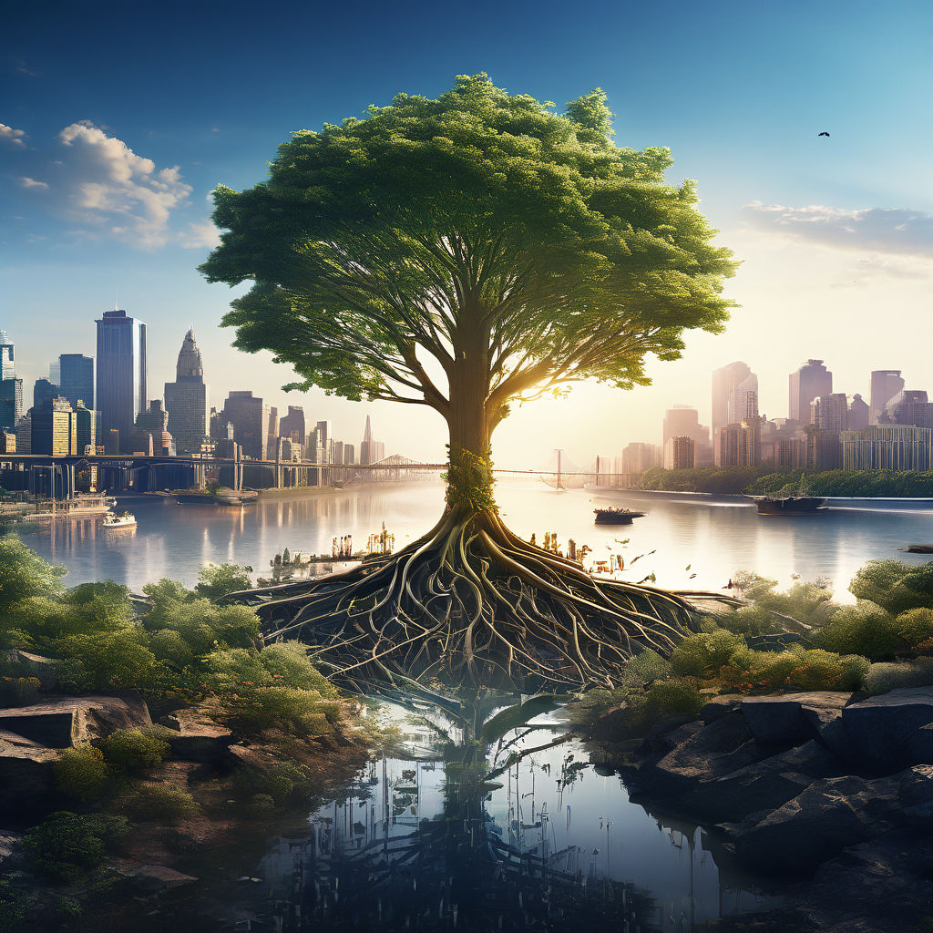 40K ultra-realistic 3D family reunion scene depicted as tree... by ...