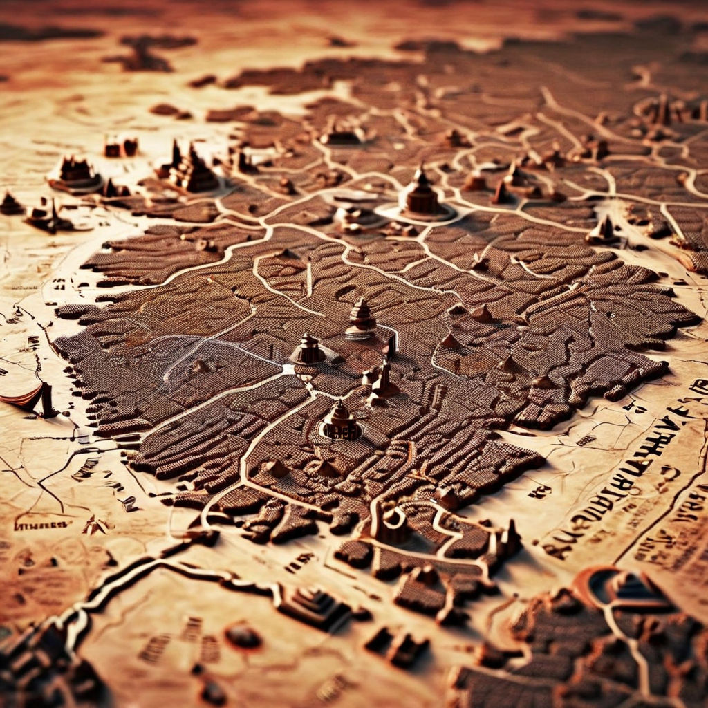 Illustration of Trade network Map of Harappan Civilization by Vishu ...