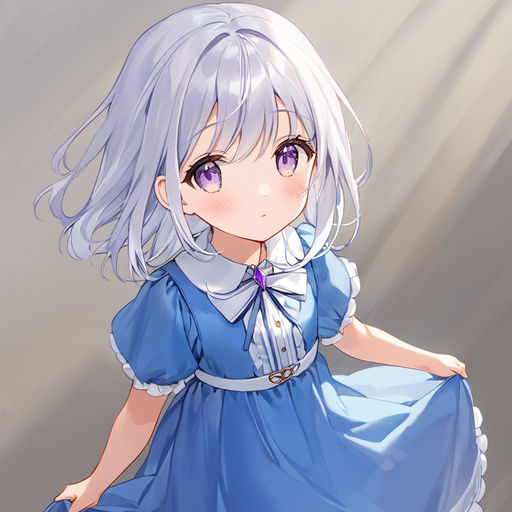 *A young 26 year old commoner girl with long white silver co... by Kill ...