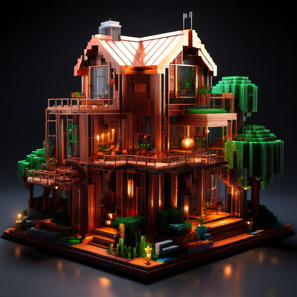 Copper minecraft house by sushanto majumder - Playground
