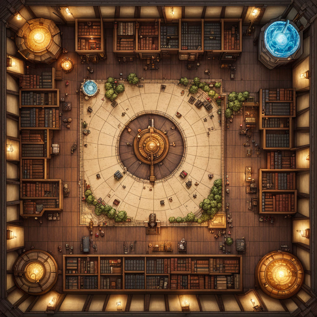 A Dungeons and Dragons tabletop battle map in top view by luiz henrique ...