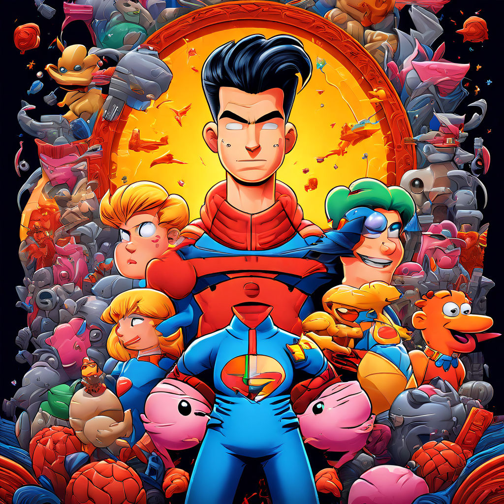 Create a collage ofmain cartoon characters featuring Rugrats by Joseph ...