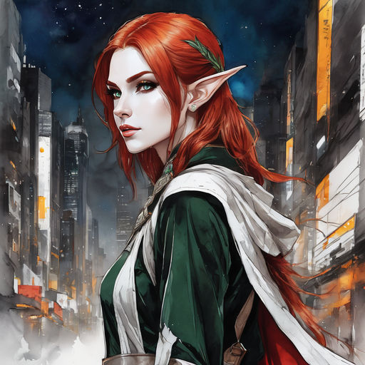 Red headed elf by Brad Perkins - Playground