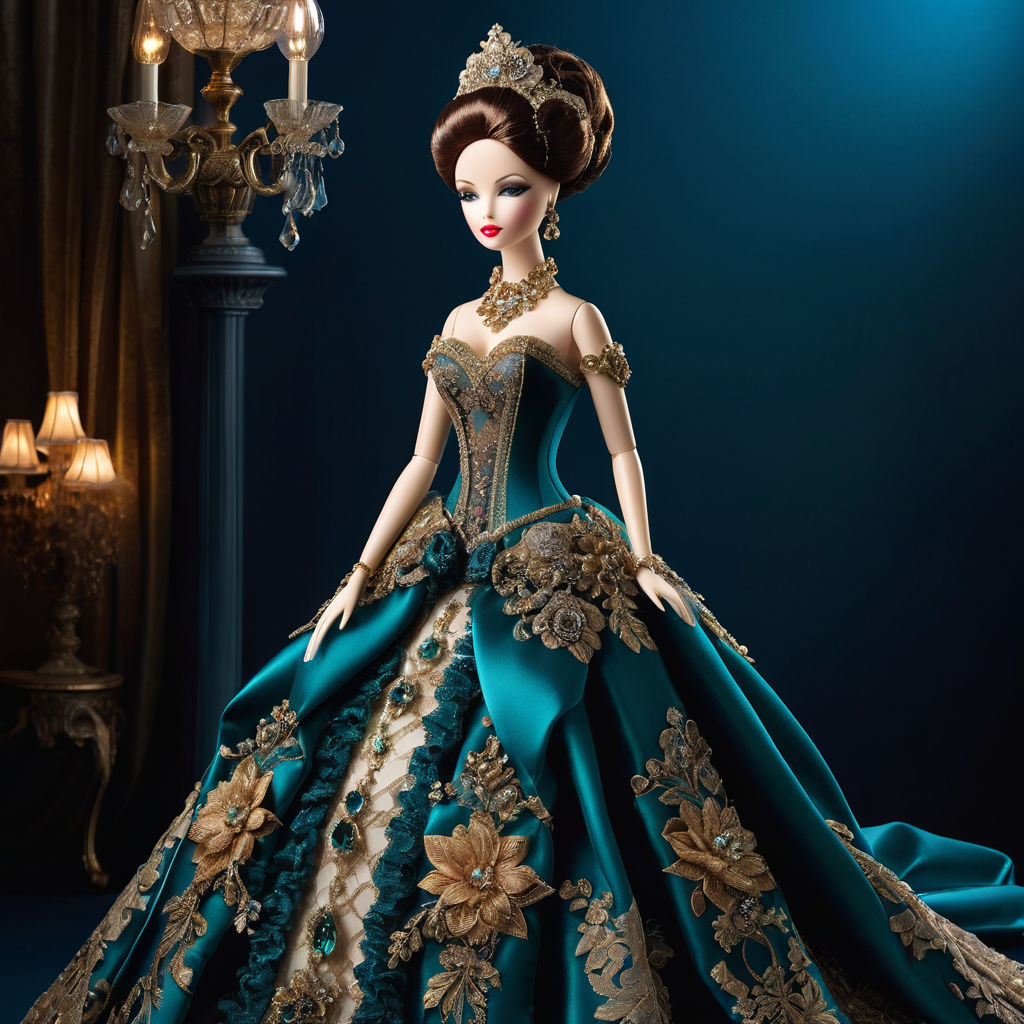 FebruArtsy 23 = Detailed dolls - Design an extravagant and lush fabric ...