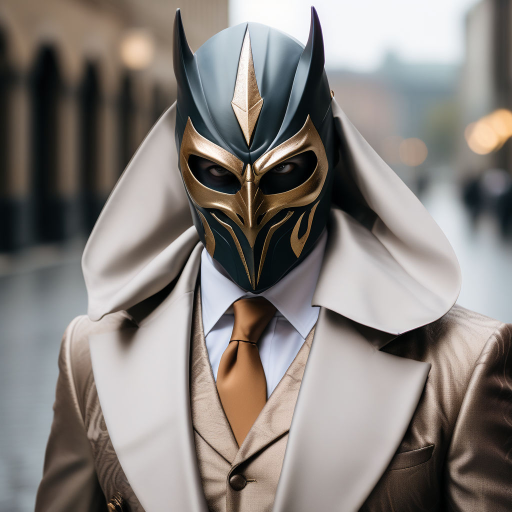 Villain wearing a mask by Michael Schwartz - Playground