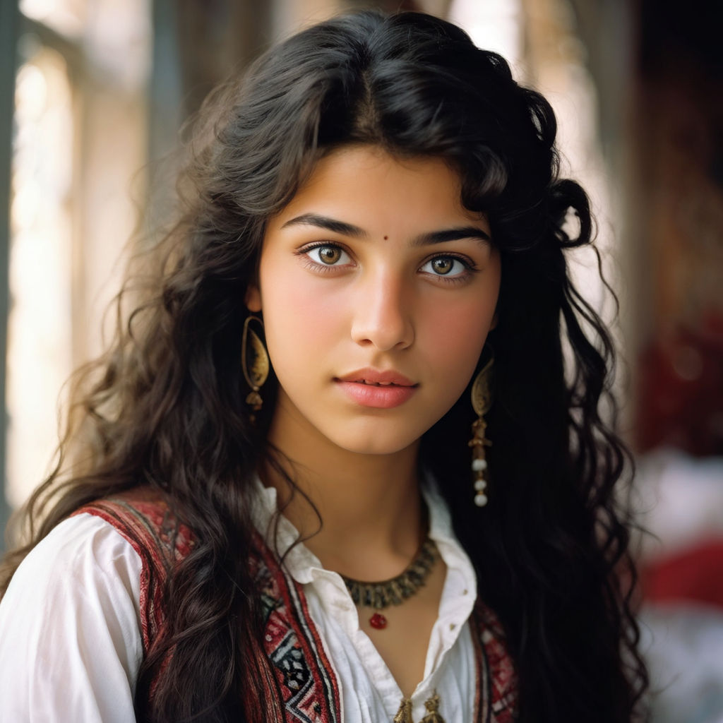 Portrait of a 16-year-old girl with Turkish-Arabic ancestry by Faysal ...