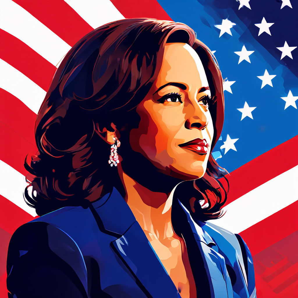 Kamala Harris in profile pose by Alex T - Playground