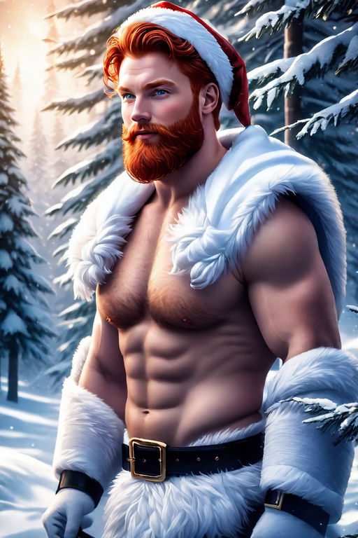 A very seductive handsome 30 year old redhead Santa Claus by Esteban ...