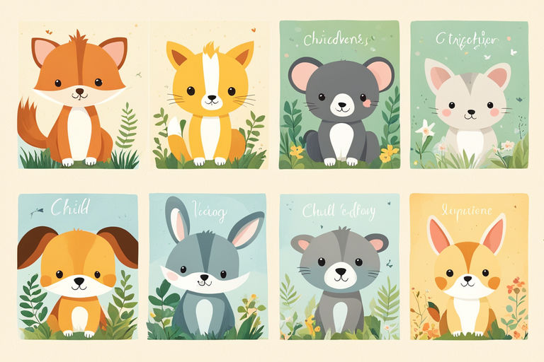 Children-friendly animal illustrations with soft color palet... by 김대일 ...