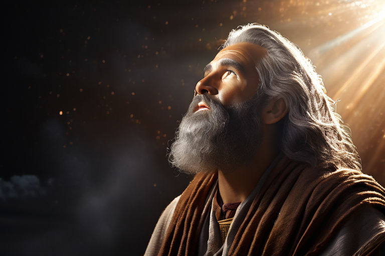Generate a high-resolution portraying Moses by Be Strong - Playground