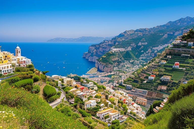 A mediterranean landscape around amalfi italy by Frank Morlock - Playground